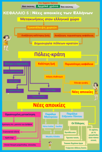 Νέες αποικίες των Ελλήνων | ΚΑΛΙΤΣΑ